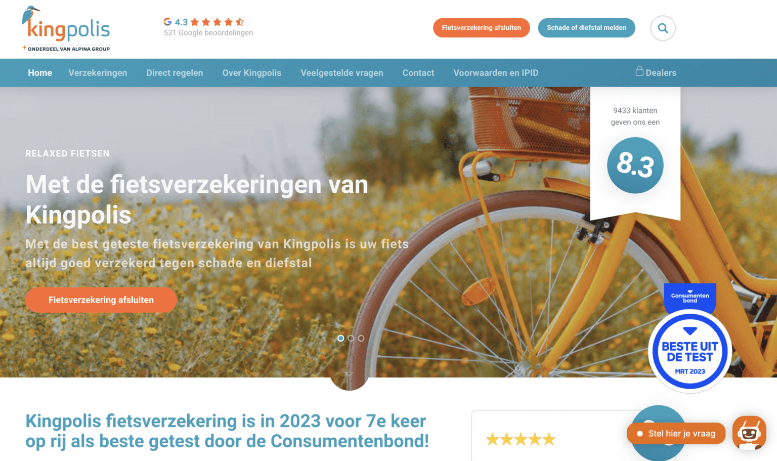 Kingpolis Bicycle Insurance → Bike Insurance Netherlands
